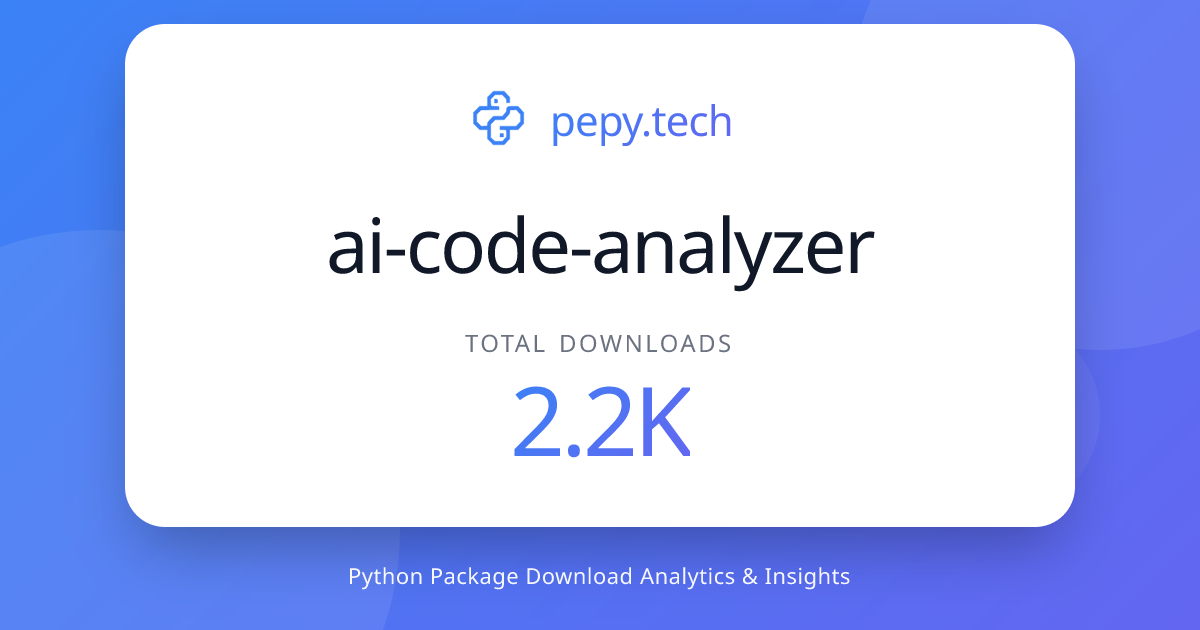 ai-code-analyzer download stats