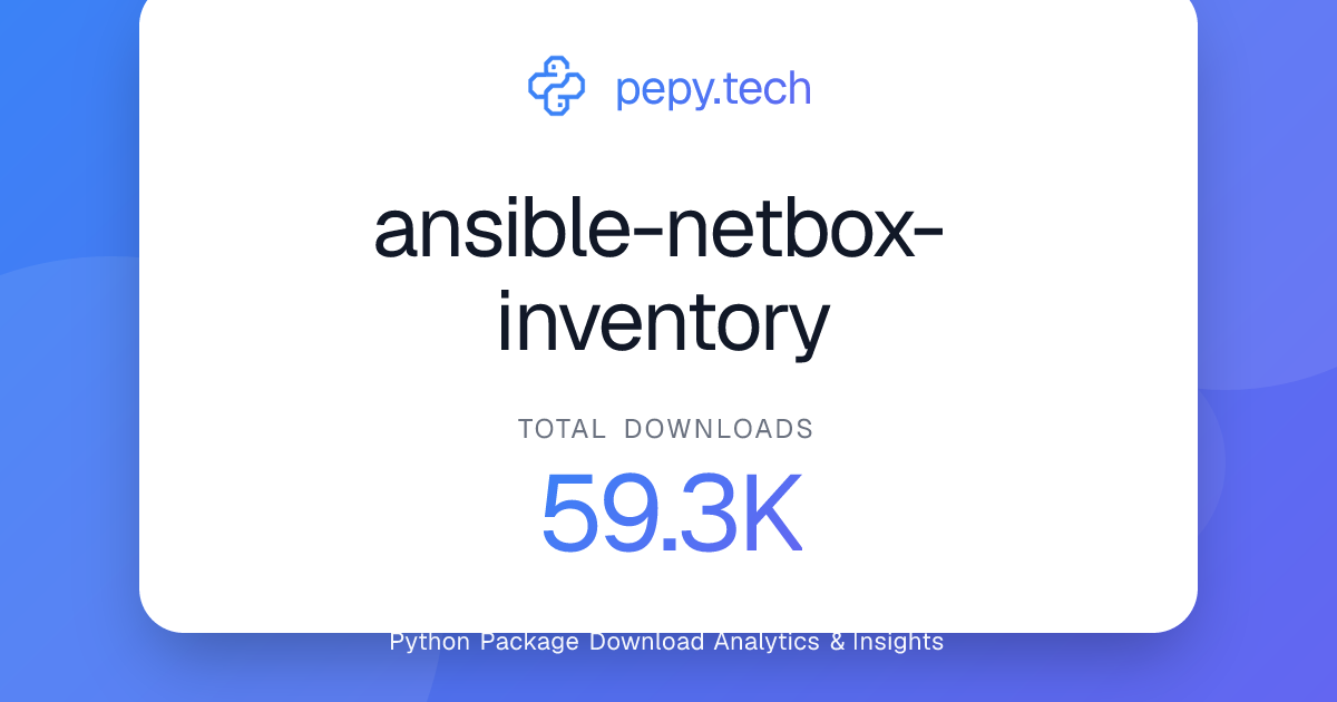 ansible-netbox-inventory download stats
