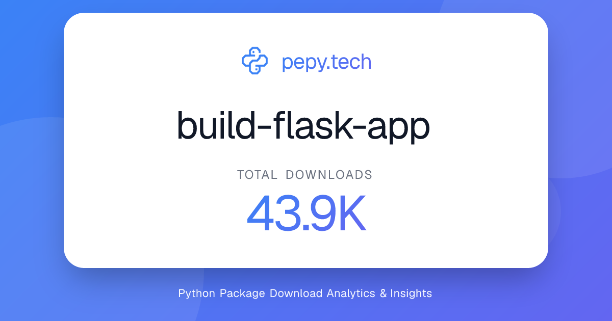 Build Flask App Download Stats 7094