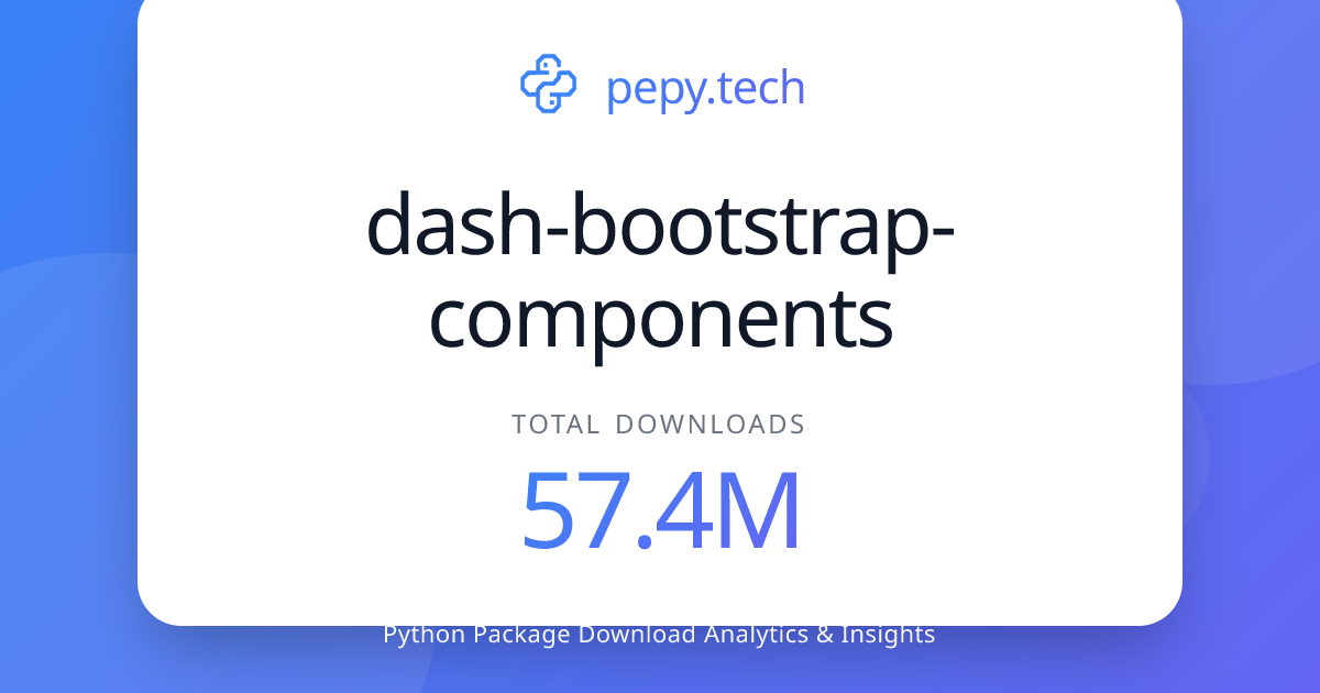dash-bootstrap-components download stats