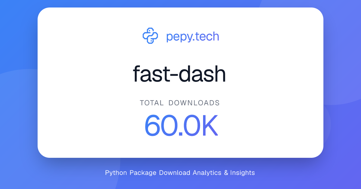 fast-dash download stats