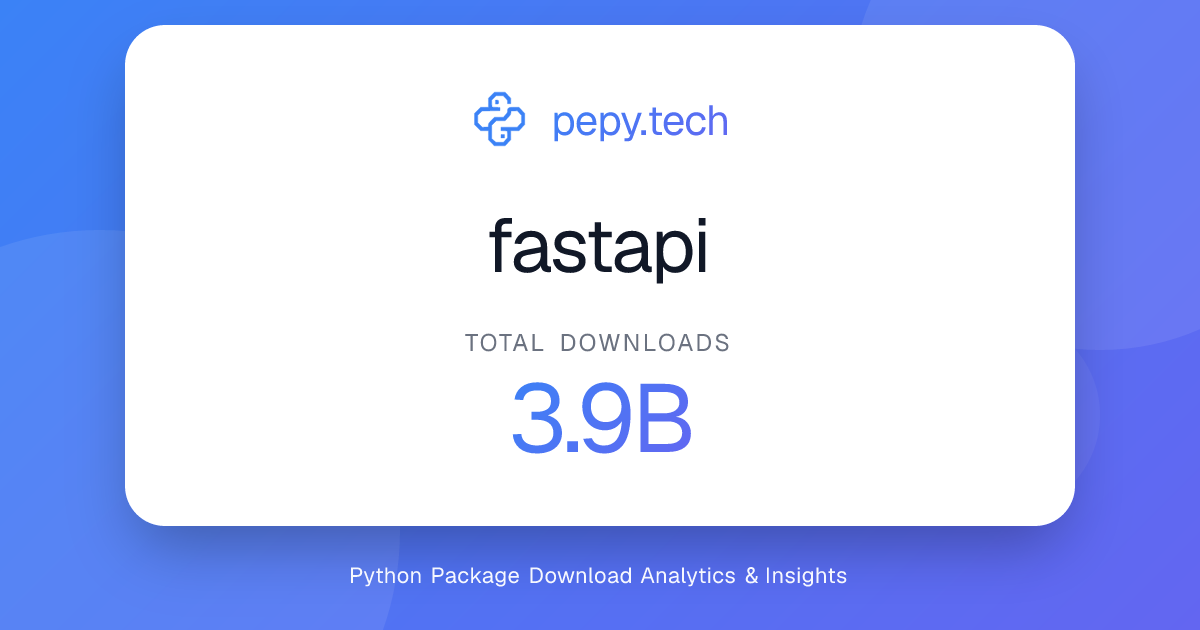 fastapi download stats