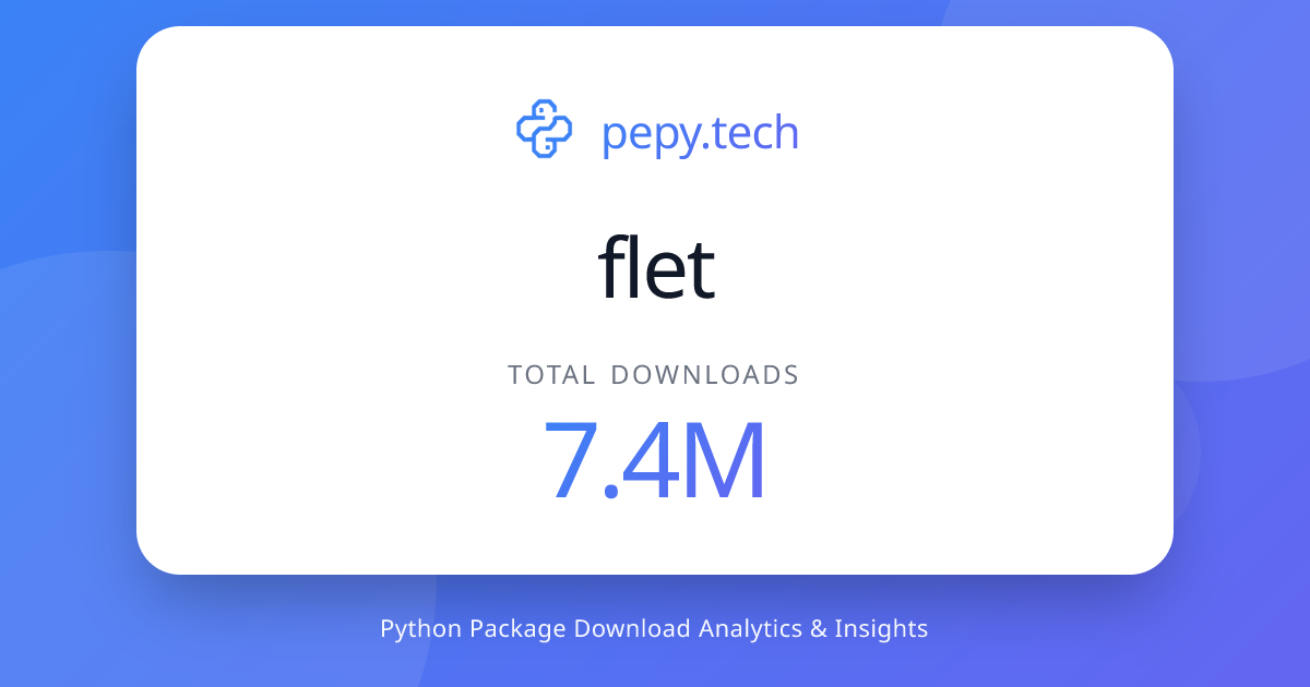 flet download stats