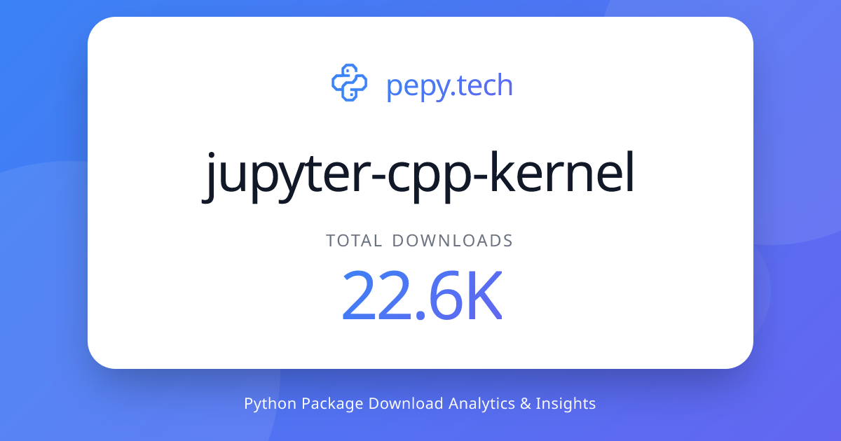 jupyter-cpp-kernel download stats