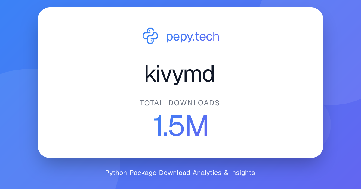kivymd download stats