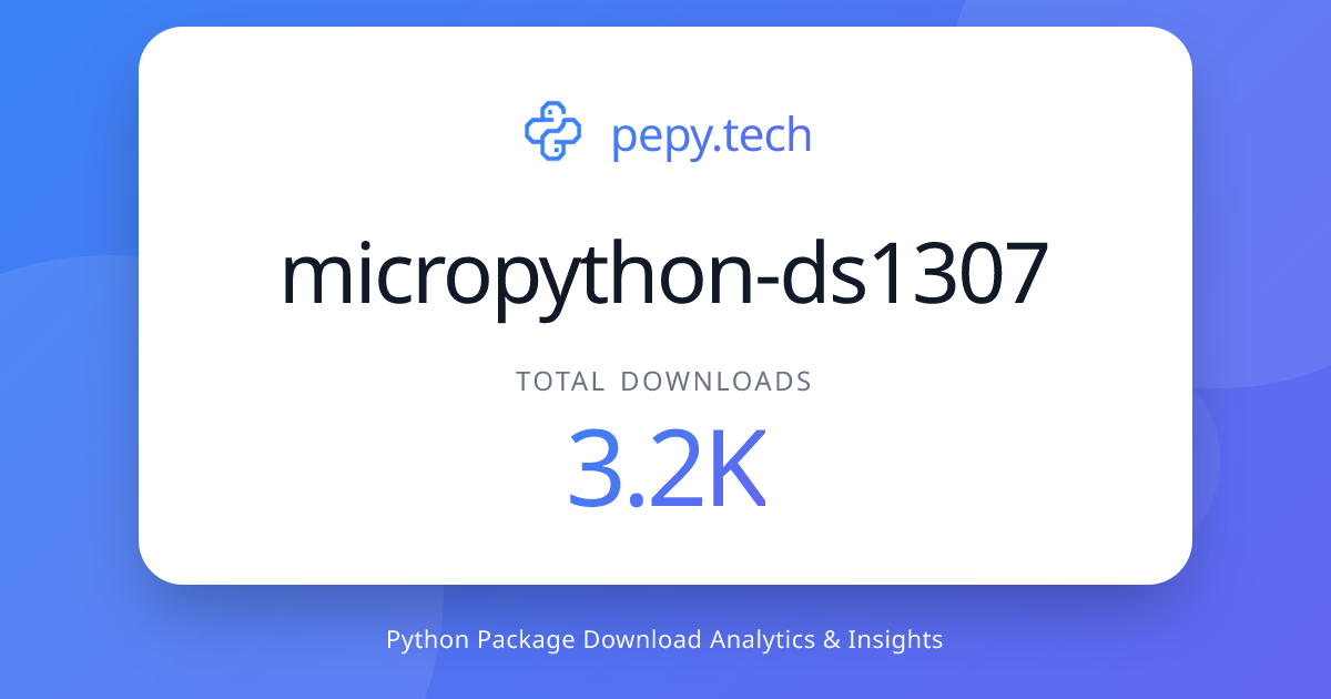 micropython-ds1307 download stats