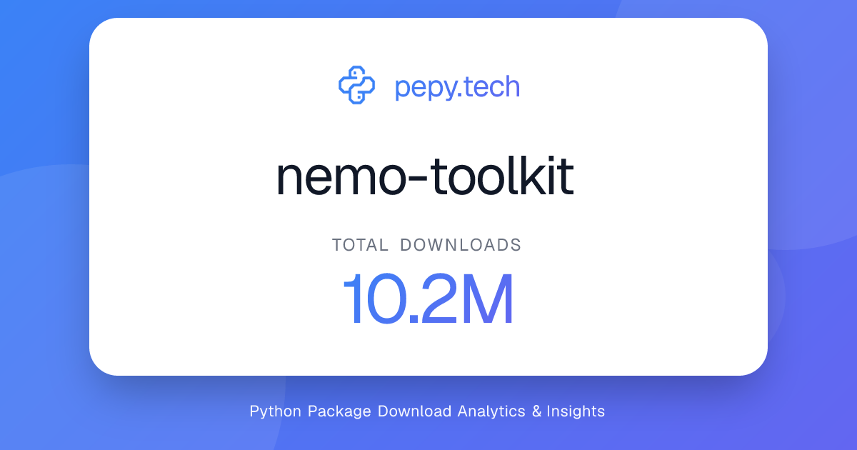 nemo-toolkit download stats