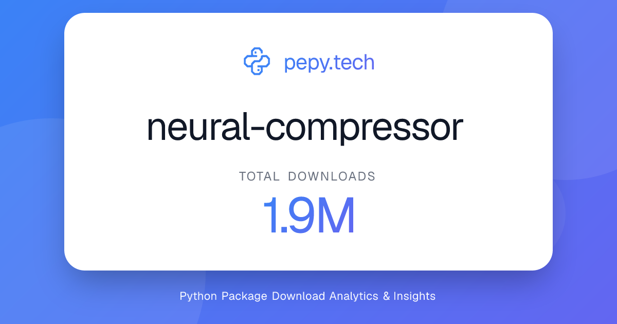 neural-compressor download stats