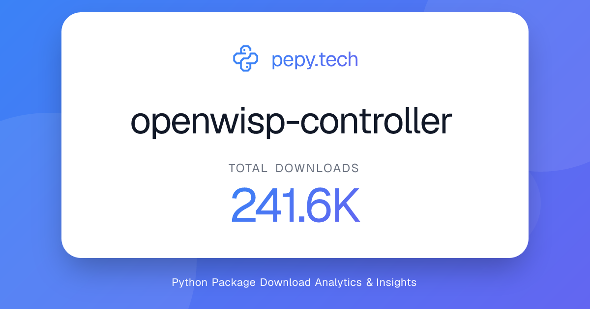 openwisp-controller download stats