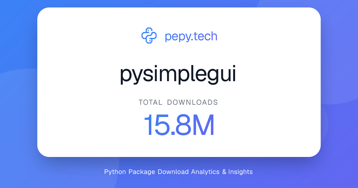 pysimplegui download stats