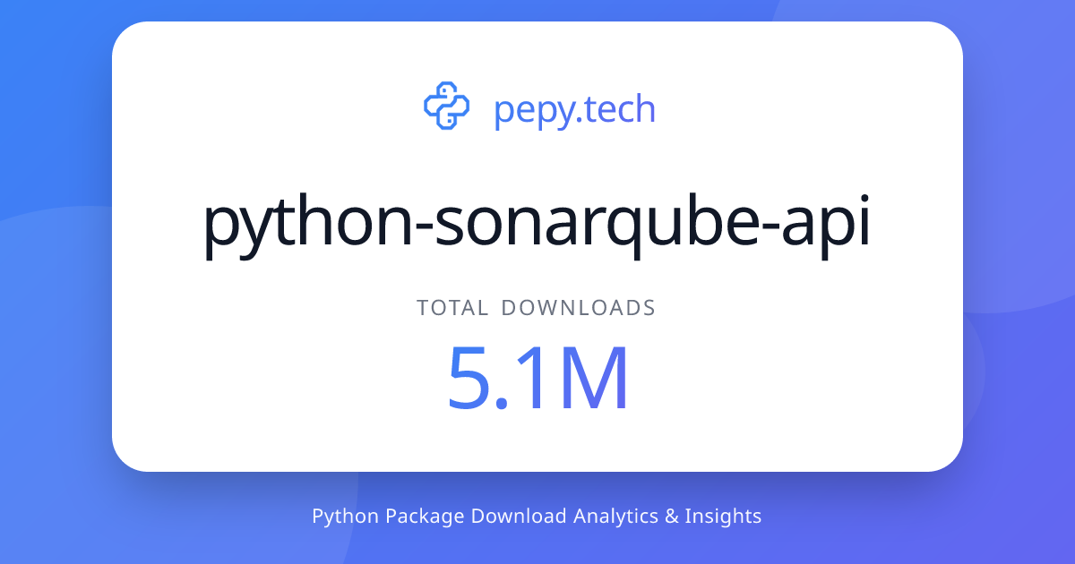 python-sonarqube-api download stats