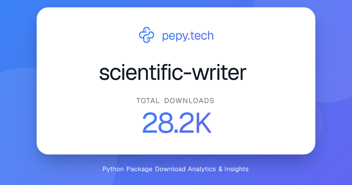 scientific-writer download stats