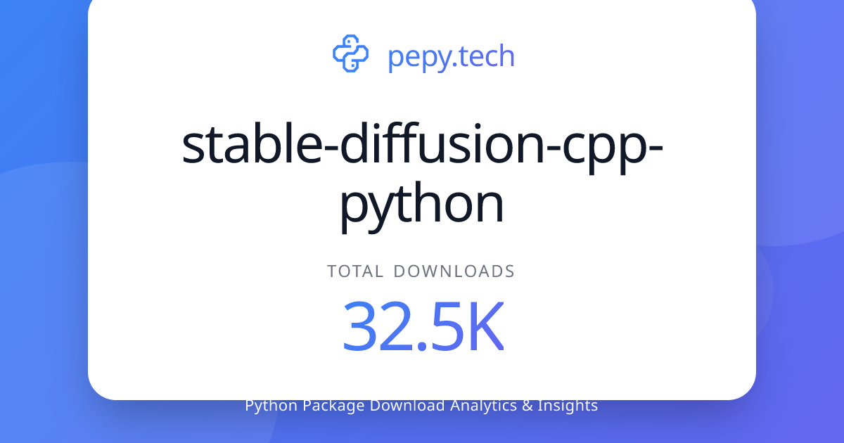 stable-diffusion-cpp-python download stats