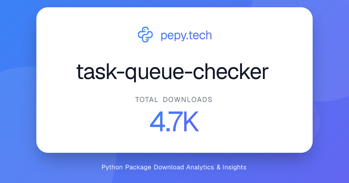 task-queue-checker download stats