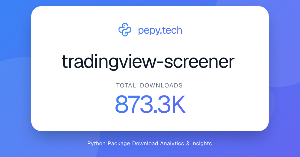 tradingview-screener download stats