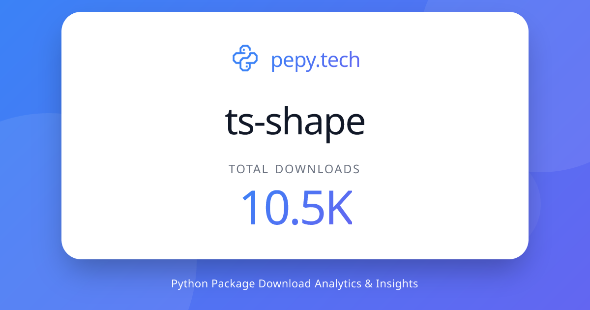 ts-shape download stats