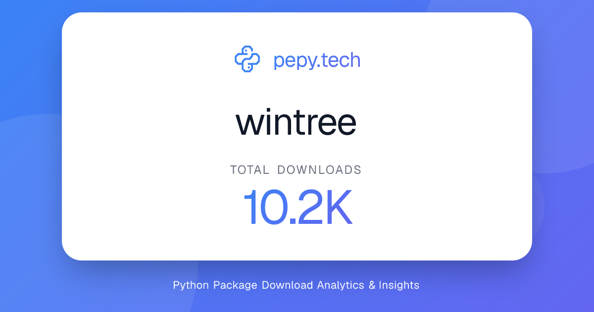 wintree download stats