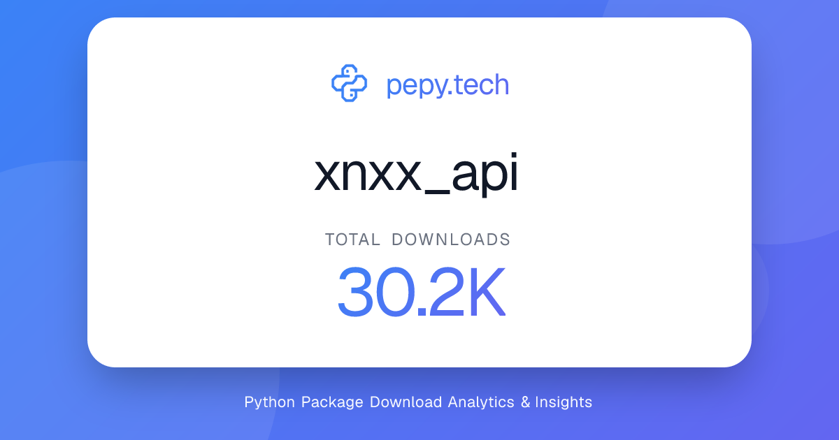xnxx_api · 30.1k downloads on PyPI