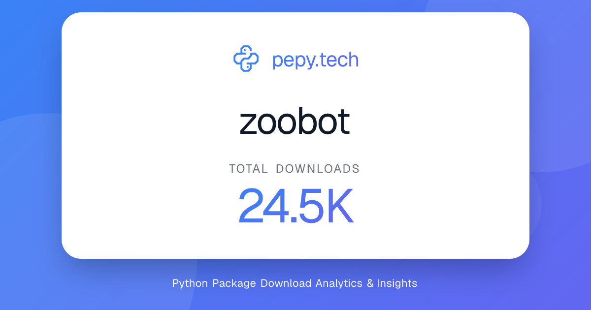 zoobot download stats